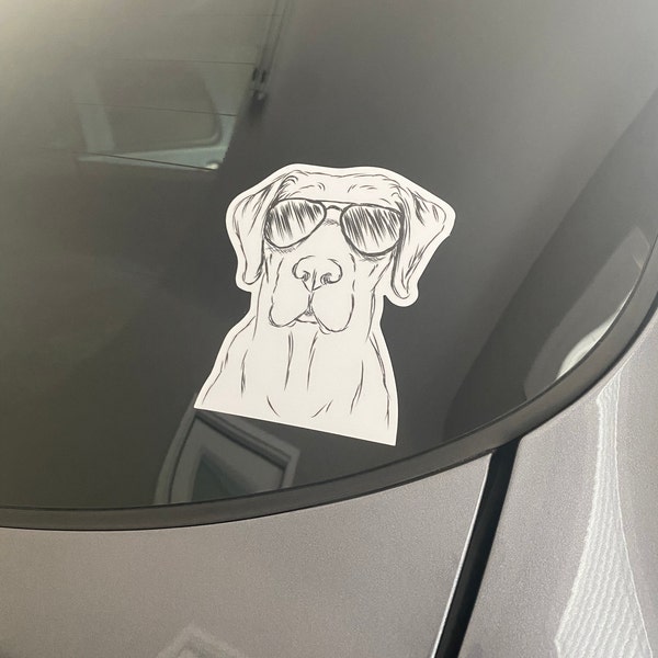 Rowdy the Labrador Decal Sticker, Lab Art, Gifts for Dog Owner ...