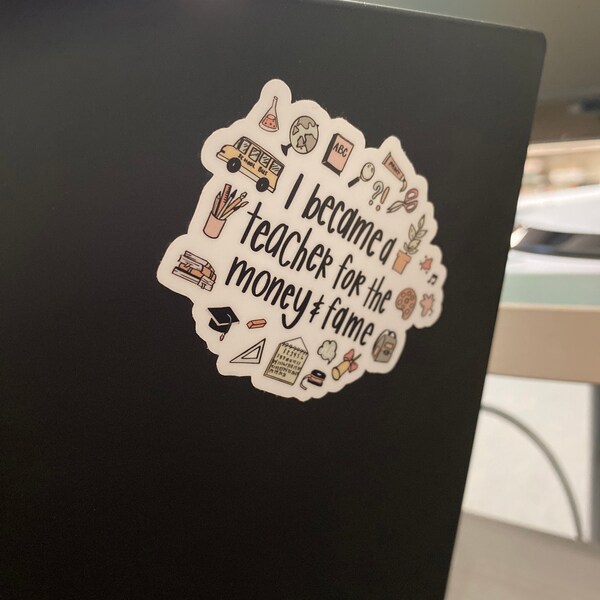 Teacher Sticker | Funny Student Teacher Gifts | Back to School ...