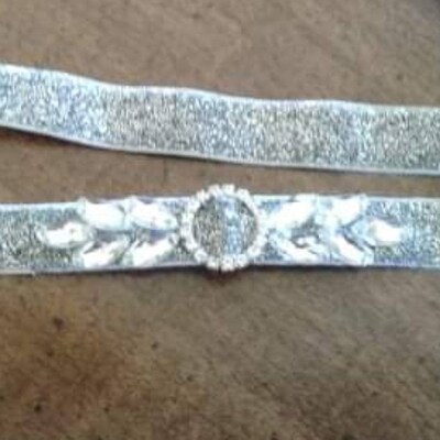 Rhinestone Belt 5/8 Stretch Glitter Elastic Belt. Wedding - Etsy