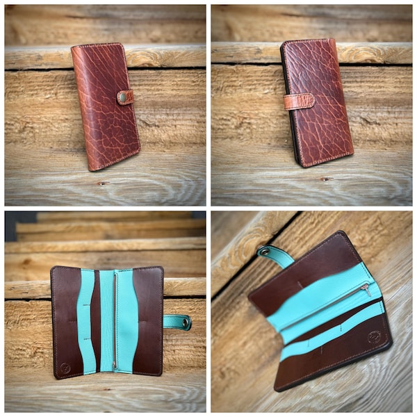 The Galley Leather Wallet PDF Pattern: Long Wallet Template Without T ...