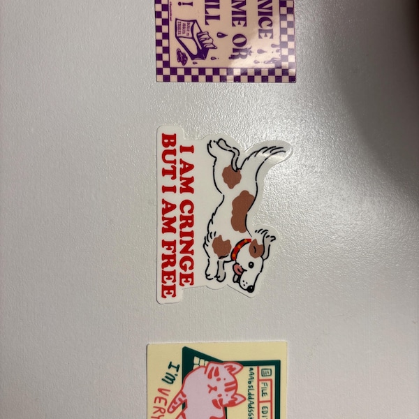 Hello I'm: Probably Just Hungry Sticker - Foodie Name Tag Sticker ...