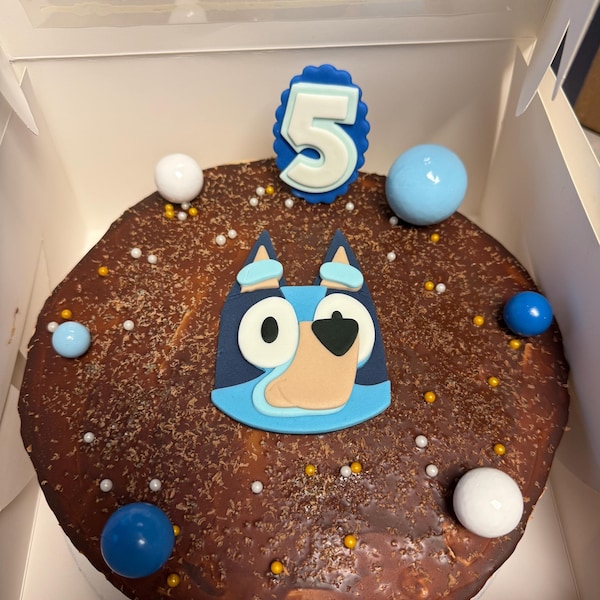 Bluey Cake Topper, Bluey Cake Decorations, Edible Fondant - Etsy