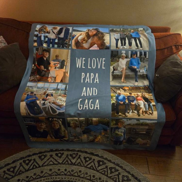 Personalized Memorial Blanket, Memorial Custom Photo Blanket,a Hug From ...