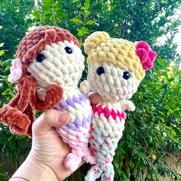 Mini Mermaids | Low-sew | CROCHET PATTERN - Etsy
