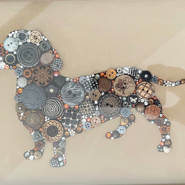 KITTY STENCIL 5x7 Button Art, Button Artwork, Button Ideas, Buttons ...