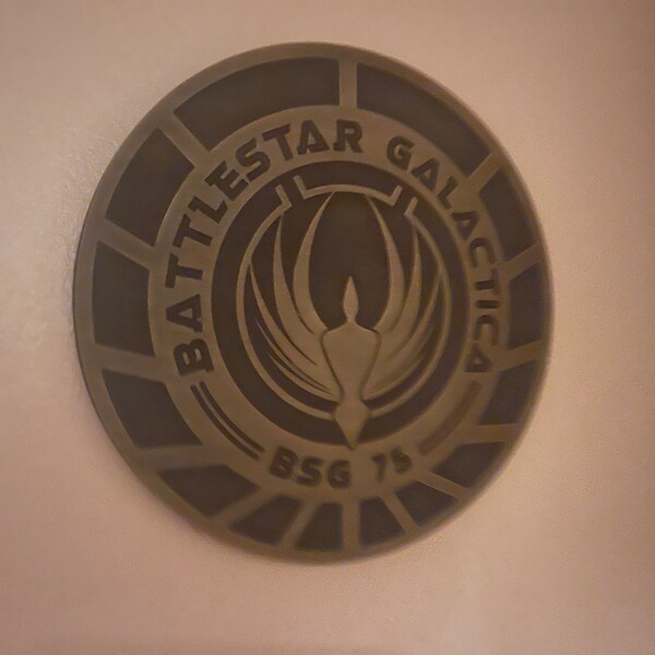 BSG Logo Sign Prop GALACTICA - Etsy
