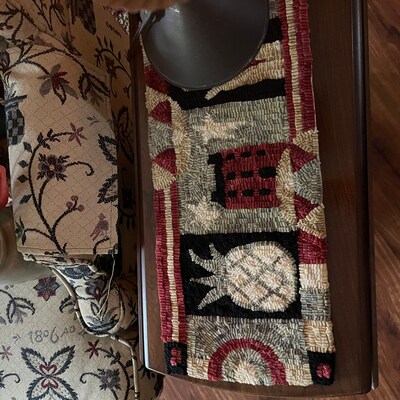 Primitive Folk Art Hand Hooked Rug by Jean Tynan. Rug Design by Marion ...