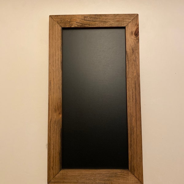 Modern Rustic Farmhouse Chalkboard With Optional Chalk Ledge - Ebony ...