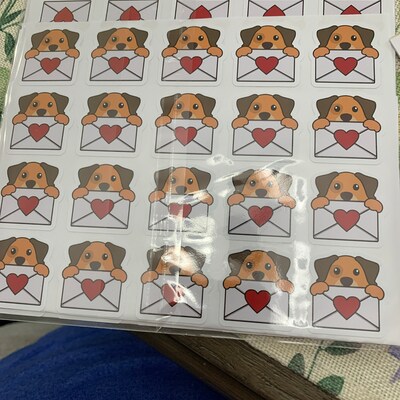 35x Cute Dog Stickers, Puppy Mail, Sticker Sheet, Packaging Stickers ...