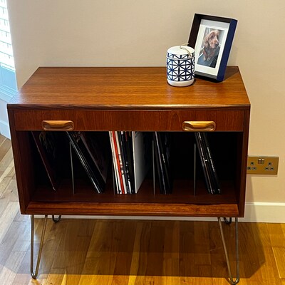 Vintage Mid Century Retro Nathan G Plan Bookcase Glass Fronted Display ...