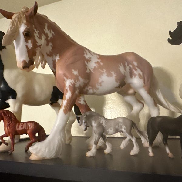 Breyer Custom Resculpt OOAK Unicorn on Fighting Stallion Mold Sealed in ...