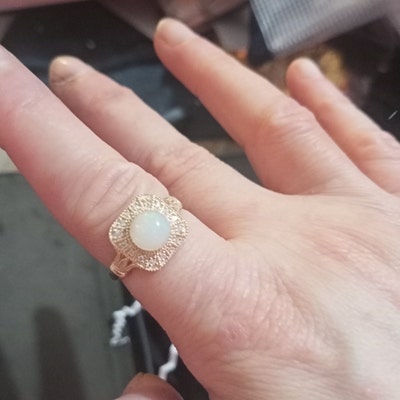 Moissanite Boodles Style Ring Moissanite Bubbles Wide Stacking Ring ...