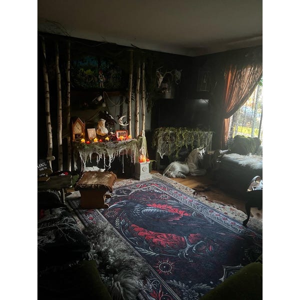 Vintage Farmhouse Decor Pig Rug, Cute Animal Rug for Maximalist Home ...