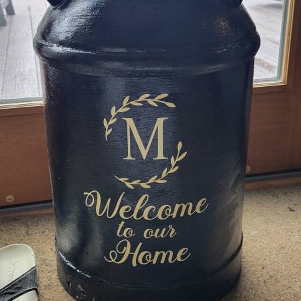 Welcome to Our Home Decal With Monogram (decal Only) - Etsy