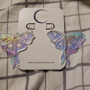 Iridescent Sun and Moon Earrings 90s Earrings Mismatched - Etsy