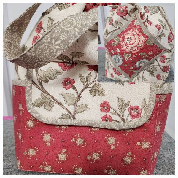 Blithe Bucket Bag Pdf Pattern Drawstring Tote - Etsy