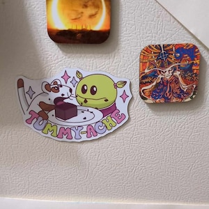 Mona & Russell Tummy Ache Magnet | Custom Nanalan Magnet | Die-cut ...