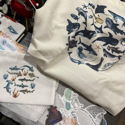 Respect the Locals Shark Glass Can Shark Conservation Gift Save the ...