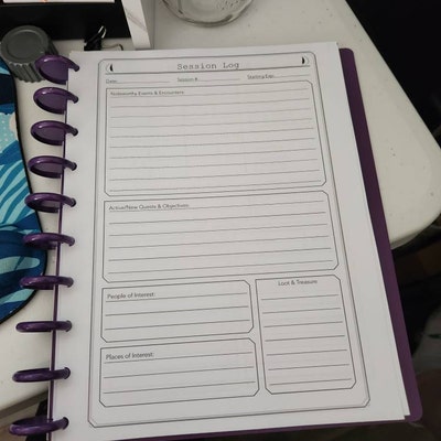 Printable Dnd Character Journal, Dnd Character Sheet With Spell Cards ...