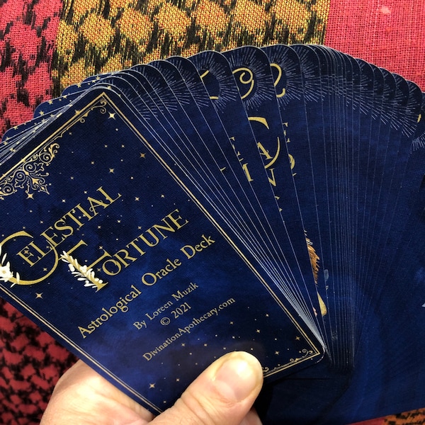 Celestial Fortune, Astrology Oracle Deck, Tarot Size Oracle Cards ...