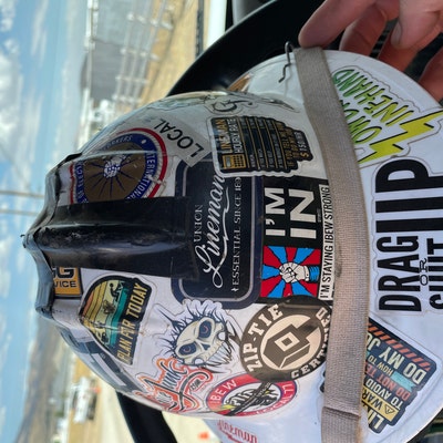 Pair American Flags Stealth Hard Hat Stickers Motorcycle - Etsy