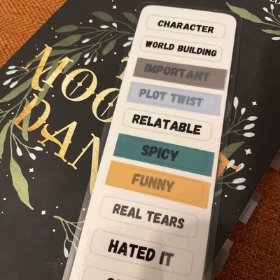 Annotation Guide Bookmark, Book Tab Key Bookish Gifts, Holiday Stocking ...