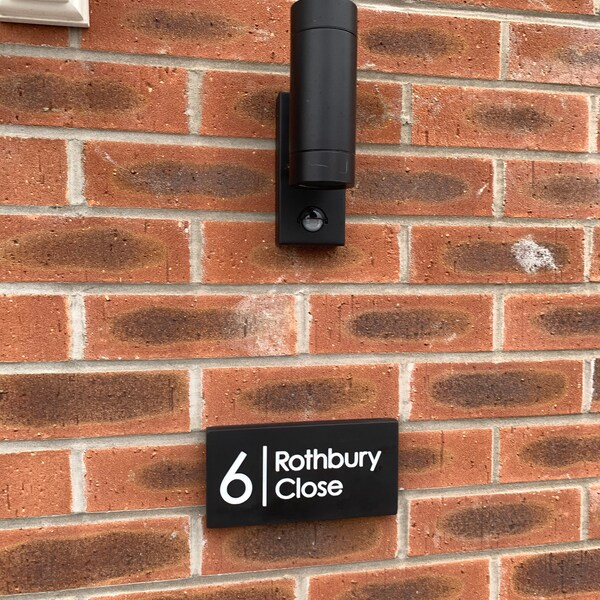 Quality Slate House Signs Name and Numbers Sign 20mm Thick and Size ...