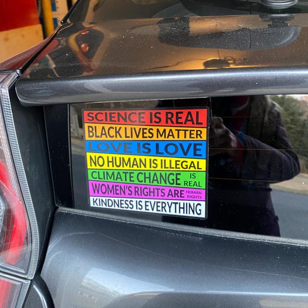 In Our Home We Believe Science is Real Black Lives Matter Yard Sign ...