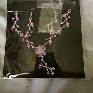 Rhinestone Necklace Set, Bridal Jewelry, Prom Necklace, Pageant ...