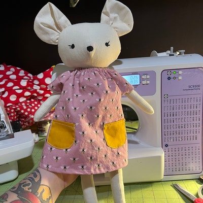 Mouse Sewing Pattern PDF make a Cloth Mouse Doll / Stuffed Animal Toy ...