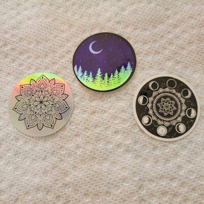 Forest Mandala Sticker Nature Sticker Mountain Sticker - Etsy UK