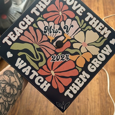 Custom Graduation Cap Topper, Personalized Social Work Grad Cap Topper ...