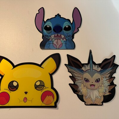 3D Lenticular Anime Sticker Decal Changing Moving Flip Motion Peeker ...