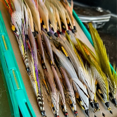 Bicentenial Smelt Tandem Streamer Fishing Fly Hand-tied Flies Trout ...