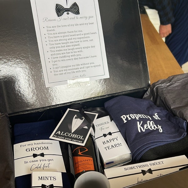 Wedding Day Box for Groom, Groom Gift Box, Groom Gift From Bride ...