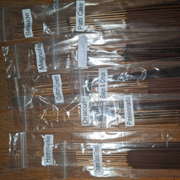 100 Incense Sticks Variety Package Choose 10 Different Scents Hand ...