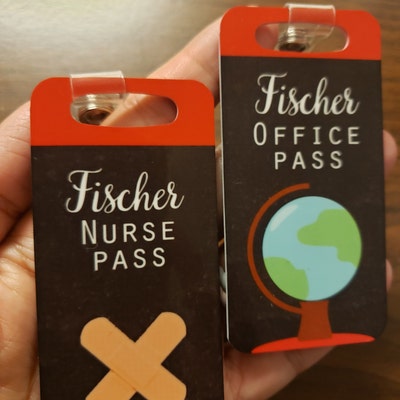 Personalized Hall Passes, Add-on Hall Passes, Various Themes - Etsy