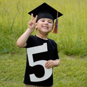5 Sign Photo Prop for Fifth Birthday Photo Shoot for Kids Wooden Number ...