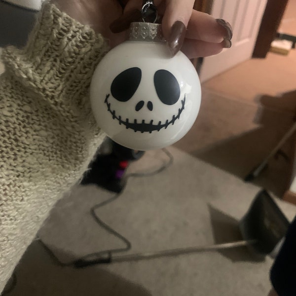 Vinyl Decal: Set of 10 Ornament Size Mr. Nightmare Face / Jack Vinyl ...