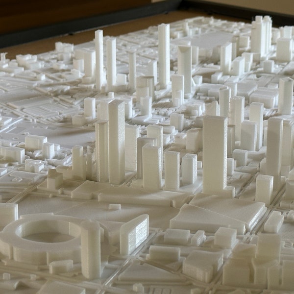 3D Chicago | Digital Files | 3D STL File | Chicago 3D Map | 3D City Art ...