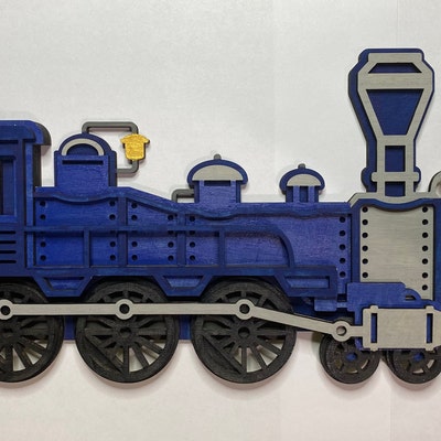 C158-train Scroll Saw Pattern pdf, Dxf, Svg, Eps - Etsy