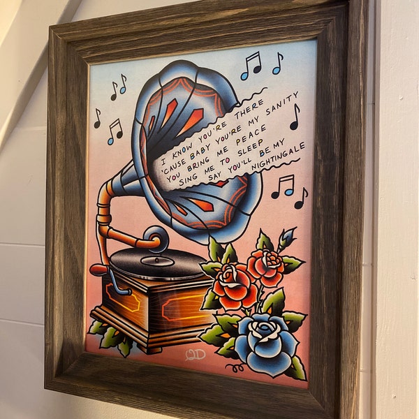 Customizable Lyrics: Phonograph - Etsy