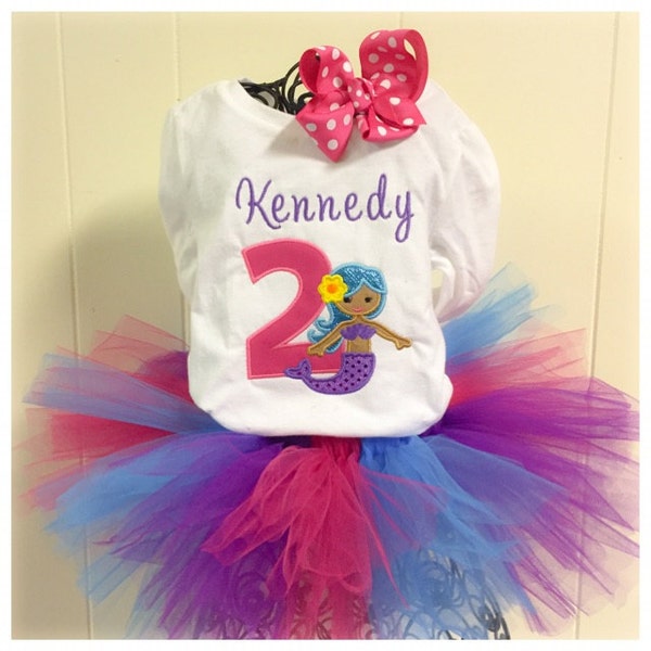 Mermaid Applique Number 2 Machine Embroidery Design - Etsy