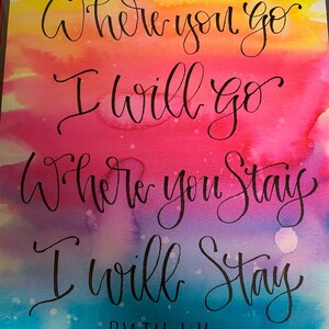 Jehovah Rapha Hebrew Names of God Modern Calligraphy and - Etsy