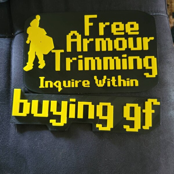 Free Armour Trimming Meme Sign Old School Runescape OSRS Inspired Fan ...