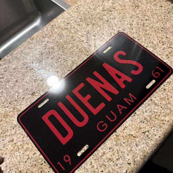 Guam USA From 1948 to Present Custom Personalized Novelty ATV Auto Mini ...