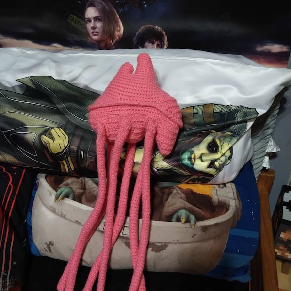 PATTERN Mothman Knit Hat Mothman or Maybe Sandhill Crane Size Knitting ...