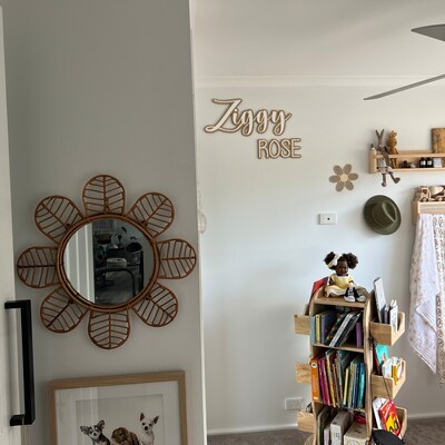 Layered Name Sign Please Write Me Font Kids Room Wall - Etsy