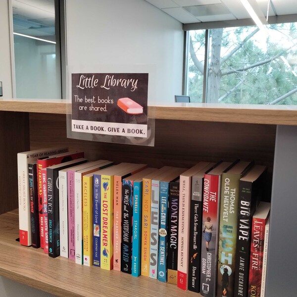 Little Library Printable - the Best Books Are Shared - Sign or Poster ...