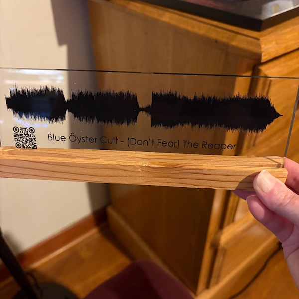 Artblox Soundwave Art With Scannable Qr Code Any Video Voice Recording ...